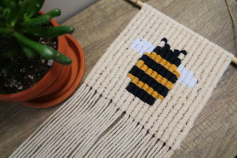 Macrame Wall Hanging / Woven Hanging / Bumblebee Bee / Gallery | Etsy ...