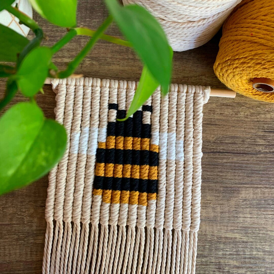 Macrame Wall Hanging / Woven Hanging / Bumblebee Bee / Gallery - Etsy