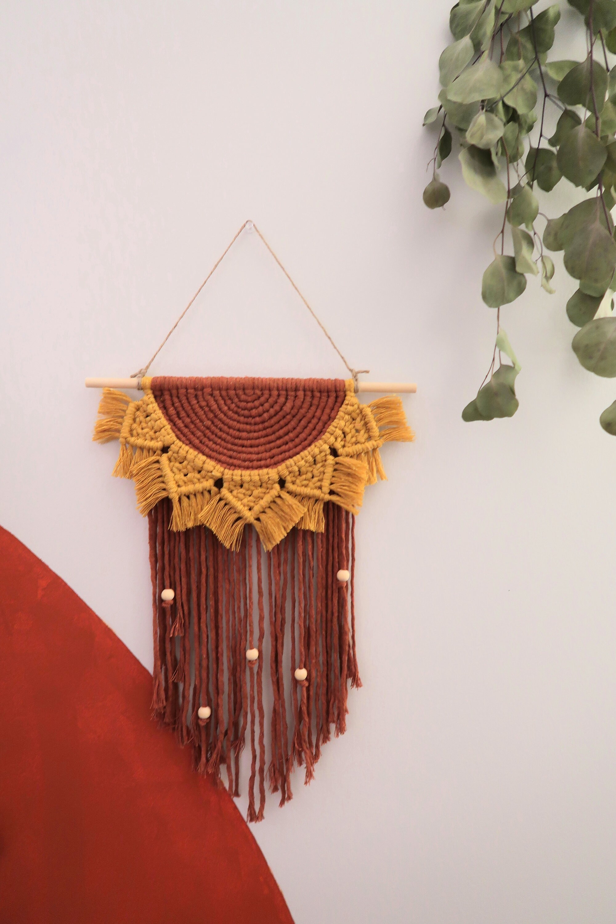 Macrame Wall Hanging / Sunflower / Boho Home Decor / Bohemian | Etsy