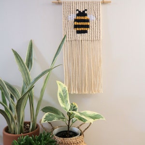 Macrame Wall Hanging / Woven Hanging / Bumblebee Bee / Gallery | Etsy ...