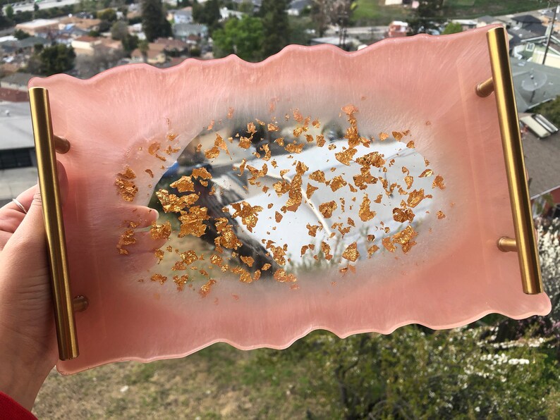 Handmade Resin Tray With Handles - Etsy