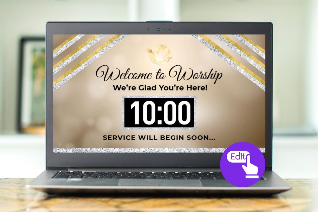 Editable Church Countdown Timer | 10-min Welcome to Worship Video ...
