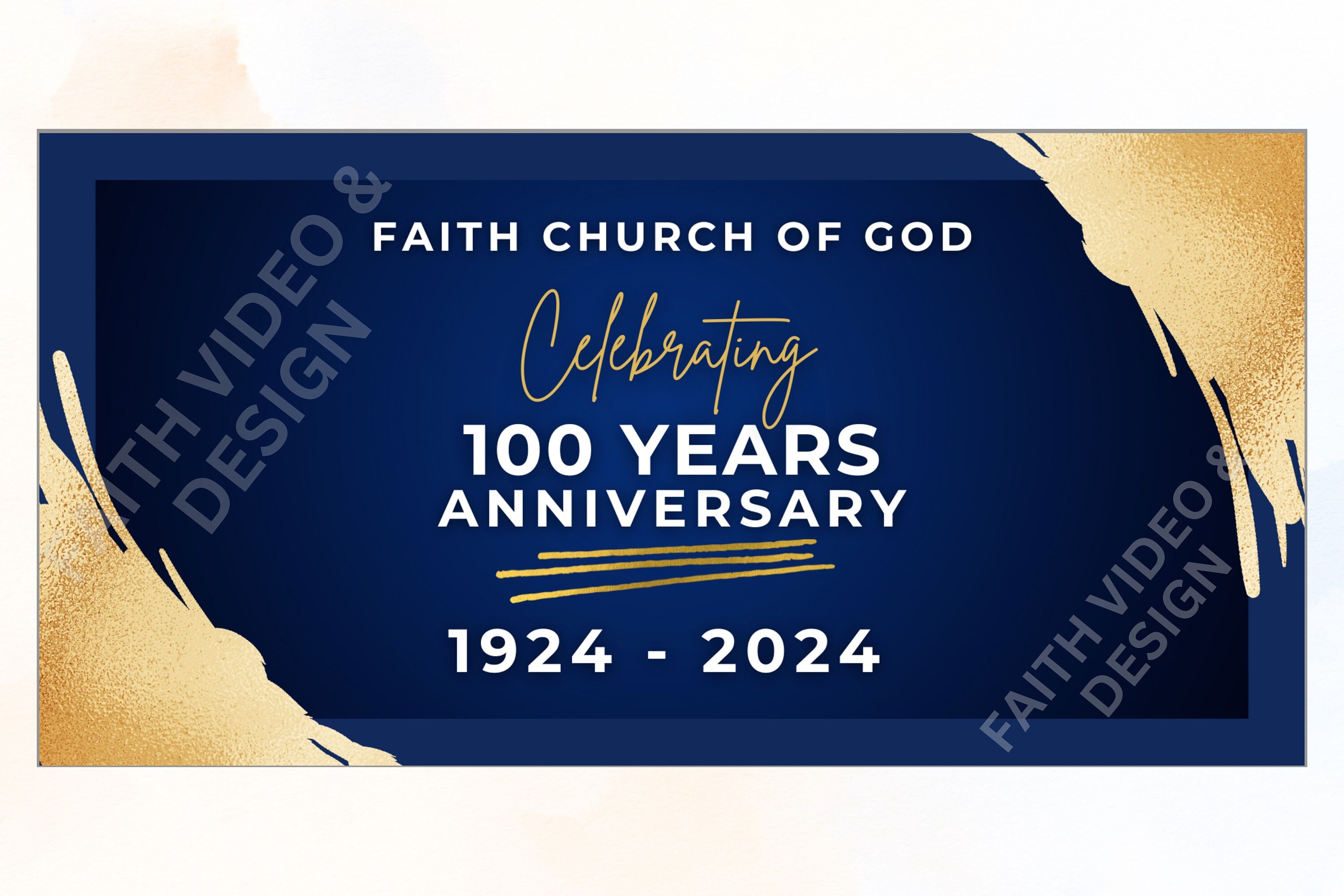 Editable Church Anniversary Banner Template Church Celebration Wall Art ...