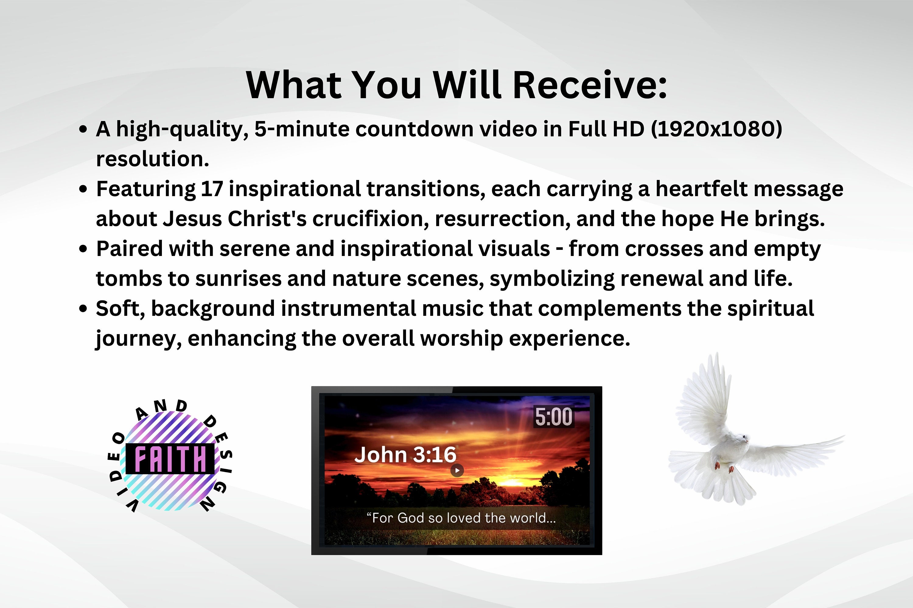 Easter Sunday Church Video Countdown | 5 Minute Worship Preparation Video With Resurrection ...