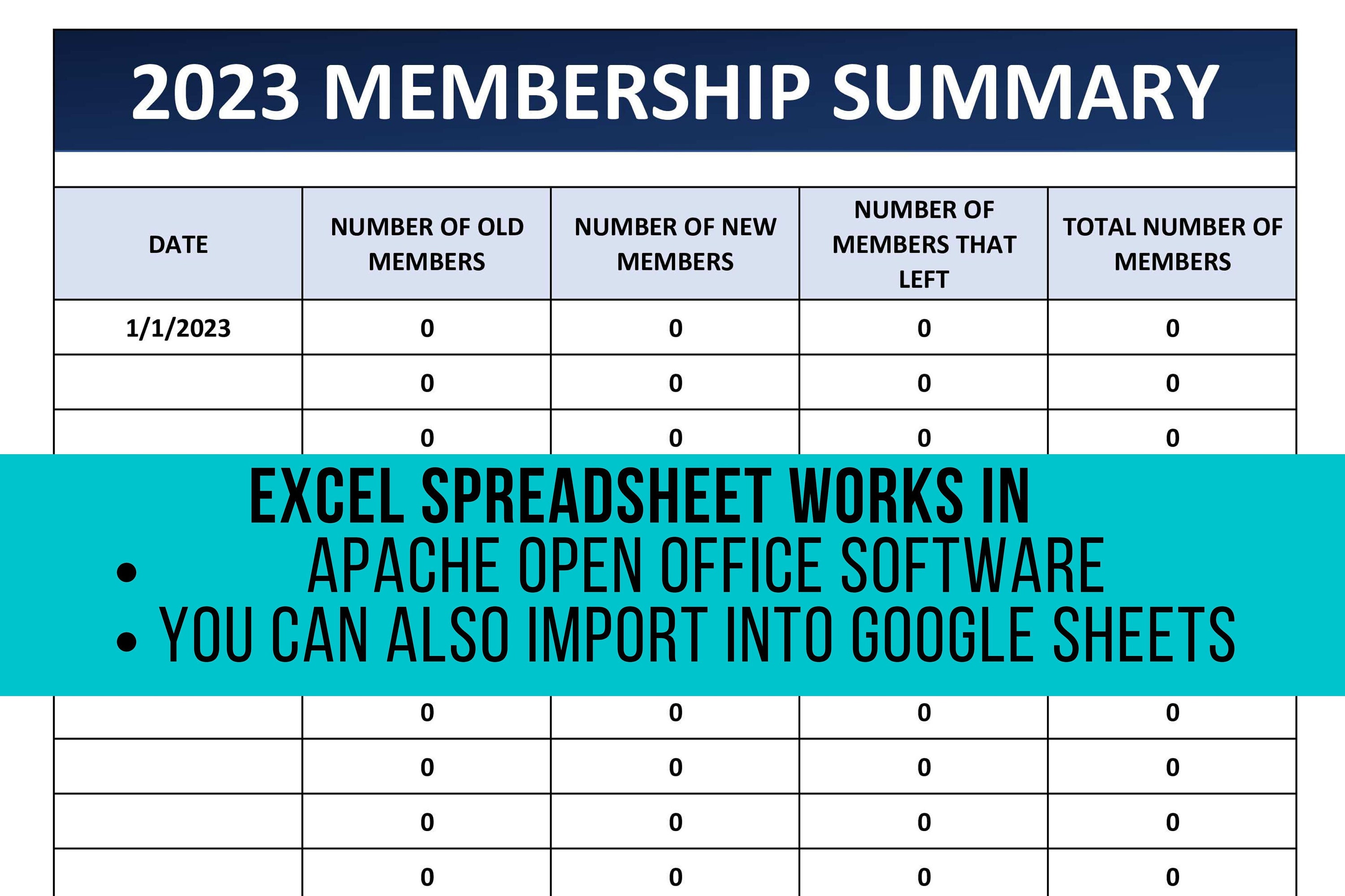 Church Membership Tracker: Excel Congregation Record Log (digital ...