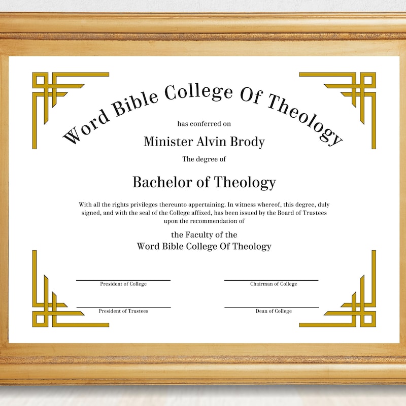 Christian Degrees - Etsy UK