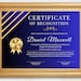Elegant Certificate of Recognition for Honoring Achievements and ...