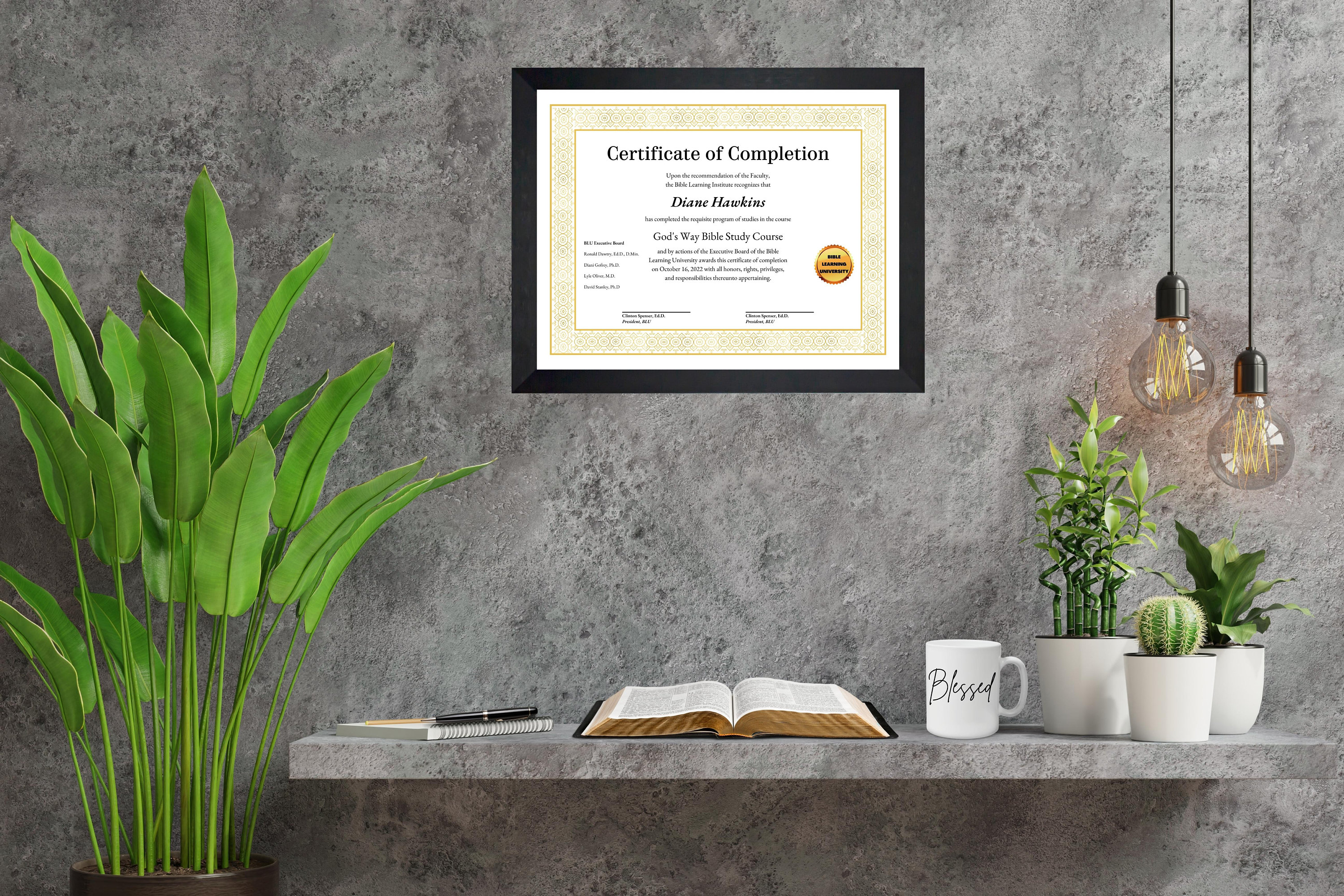 Editable Bible Study Certificate of Completion Template (digital ...