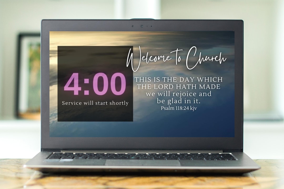 Church Livestream Countdown Timer: Worship Service Video (digital ...