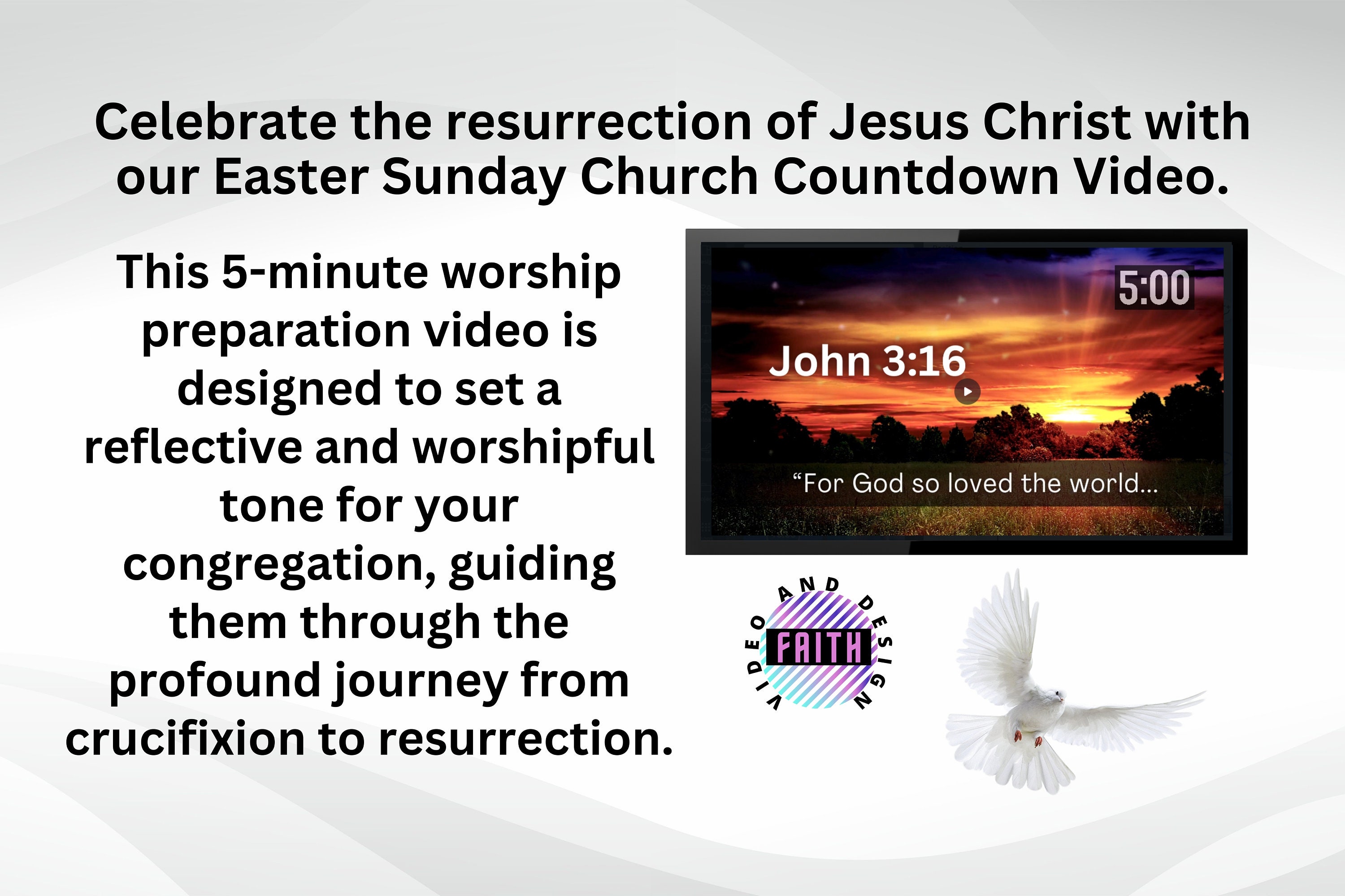 Easter Sunday Church Video Countdown | 5 Minute Worship Preparation ...