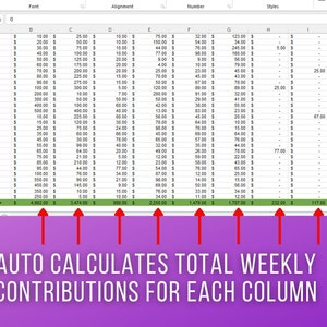 Church Offering Tracker: Weekly Contribution Excel Template (digital ...