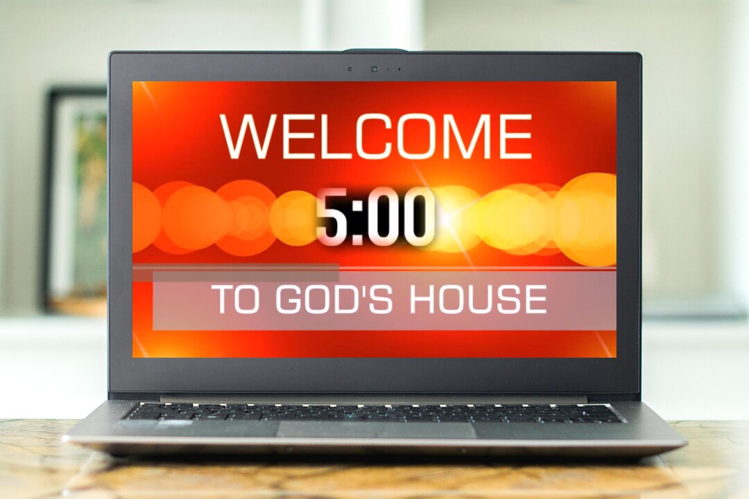Church Livestream Countdown Timer: Welcome to God's House (digital ...