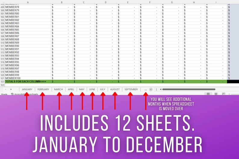 Church Offering Tracker: Weekly Contribution Excel Template (digital ...