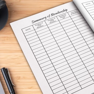 Editable Church Membership Record Book Template (canva Template) - Etsy