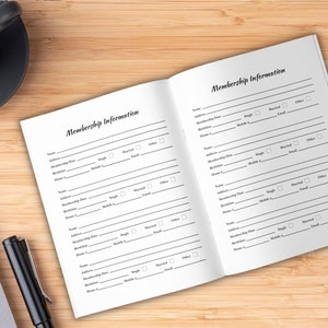 Editable Church Membership Record Book Template (canva Template) - Etsy