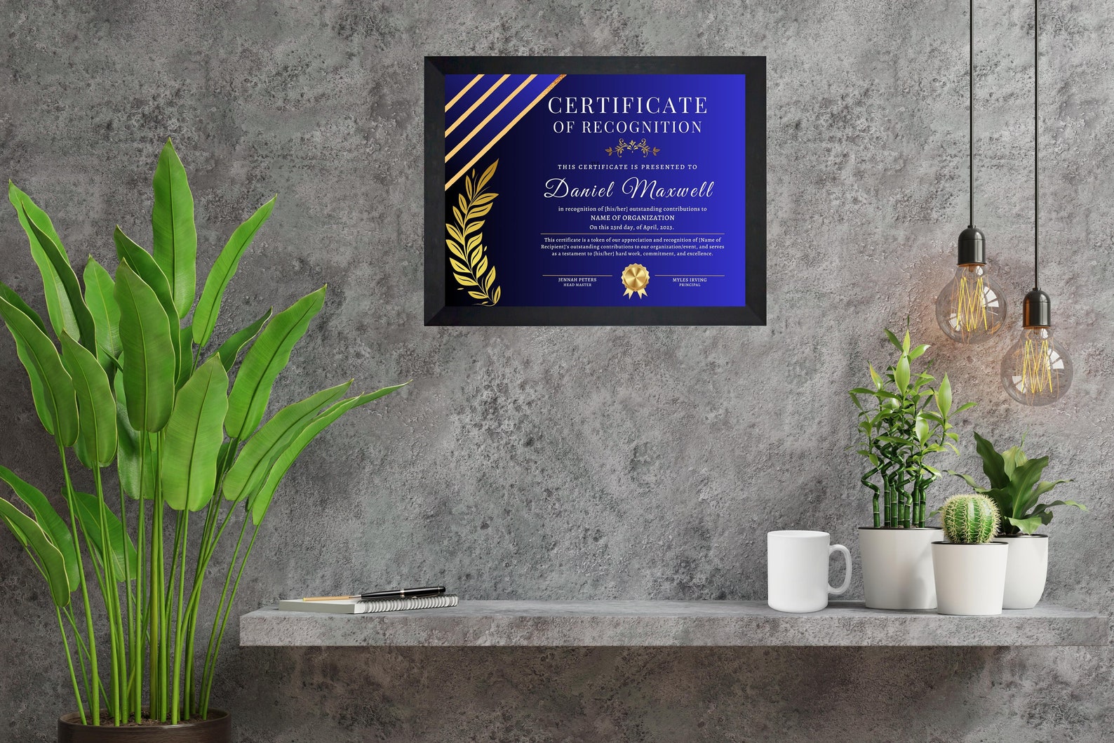Elegant Certificate of Recognition for Honoring Achievements and ...