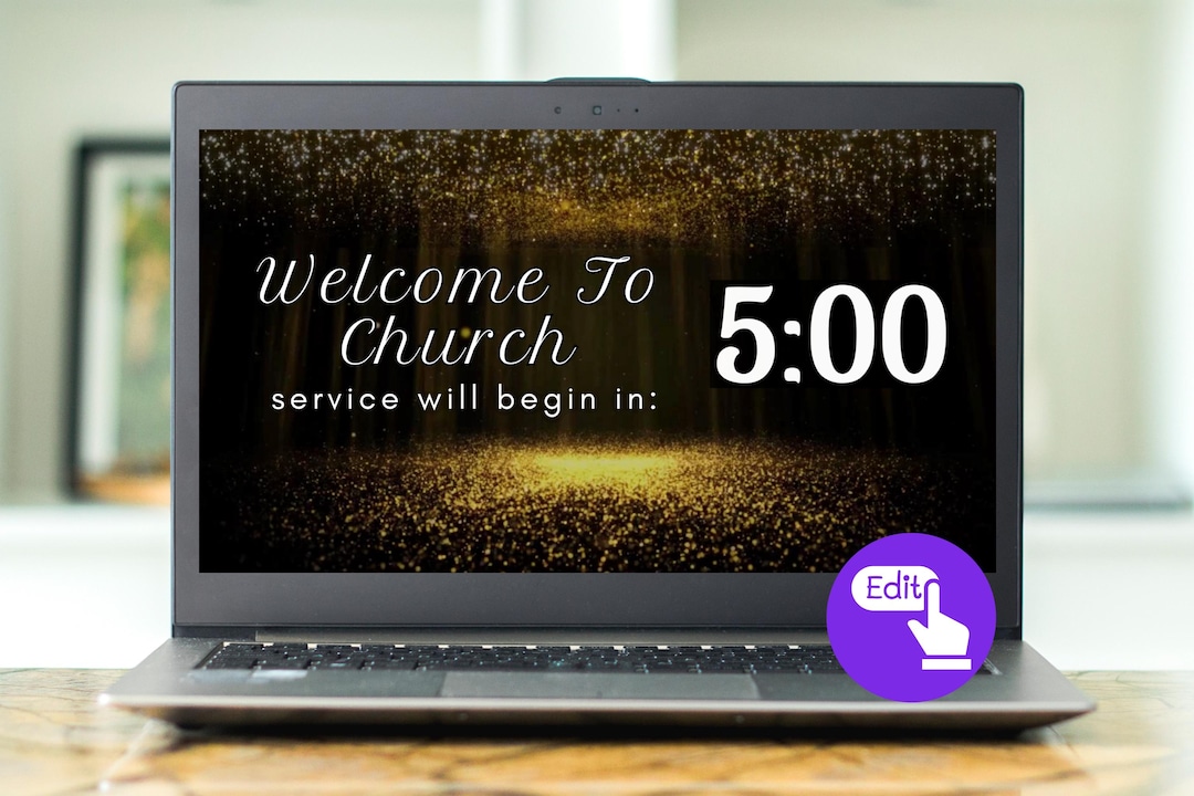 Editable Church Countdown Video: 5-minute Canva Template (digital ...