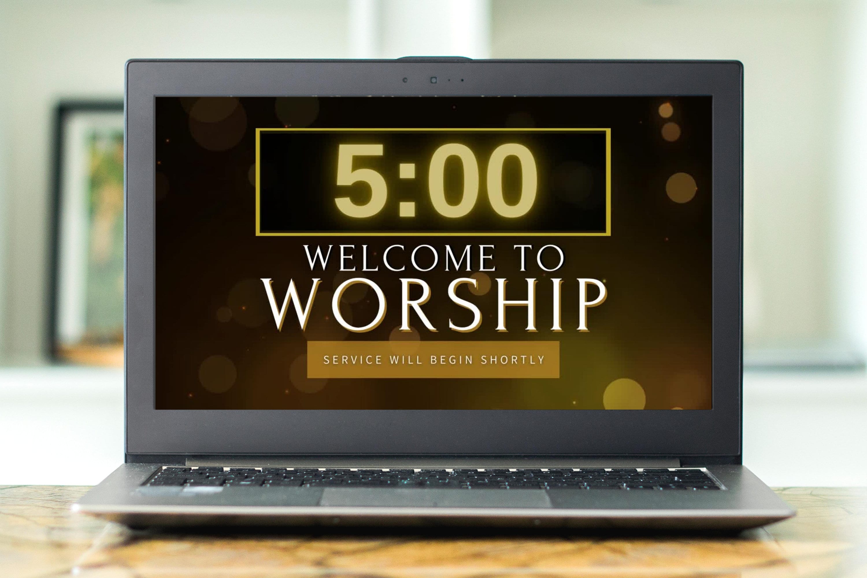 Worship Countdown Timer: Church Livestreams, Zoom, Youtube (digital ...