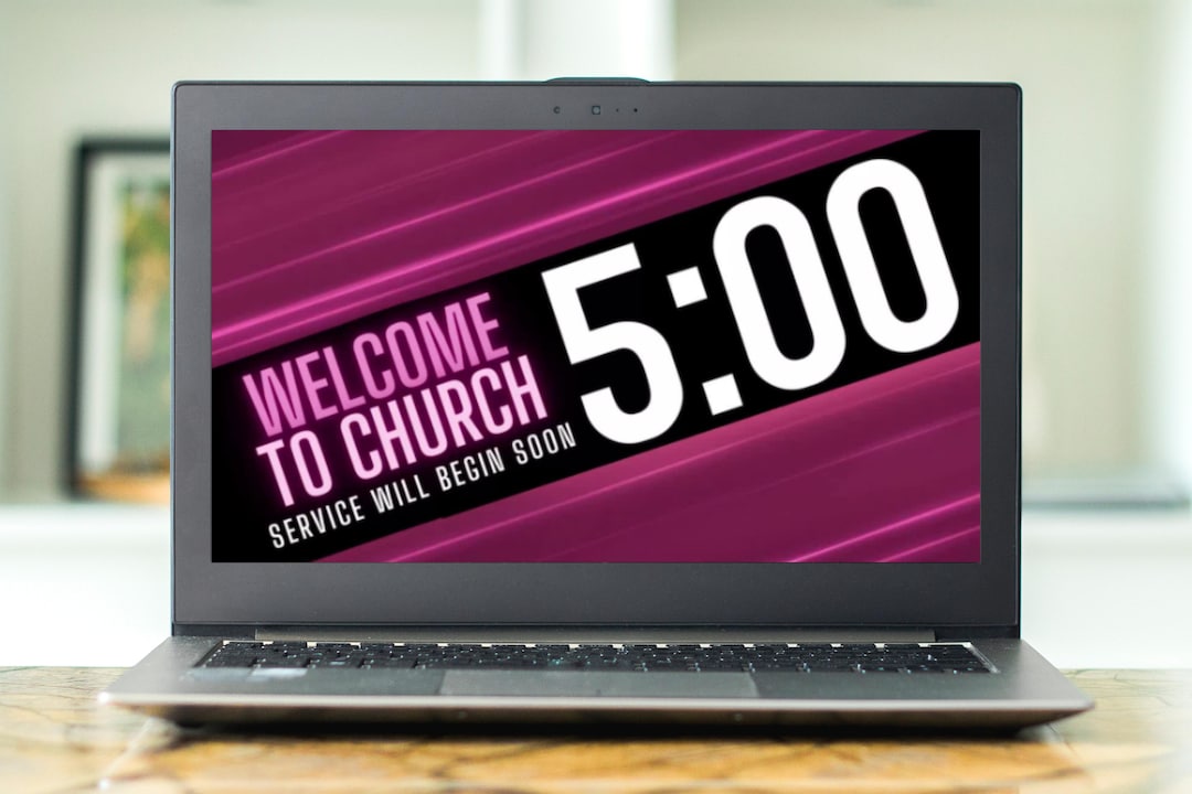 5 Minutes Welcome to Church Countdown Timer for Livestreams, Facebook ...