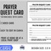 Church Prayer Request Card Template: Editable Canva Design (3.5”x2.5 ...