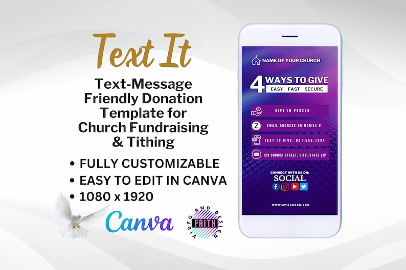 Editable Church Offering Motion Graphic: Loopable Giving Guide (digital ...