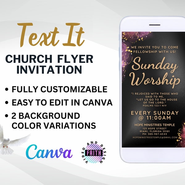 Church Flyer Invitation - Etsy