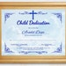 Editable Child Dedication Certificate Template With Sample Wording and ...