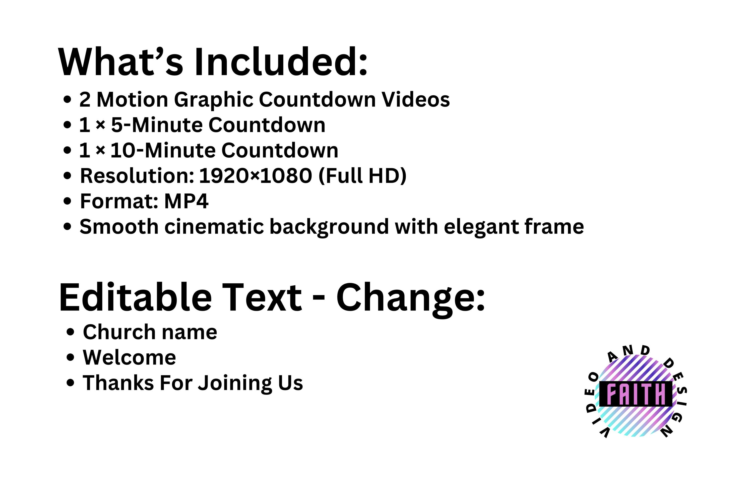 Editable Church Countdown Video Intros: Online Worship Media Timers ...
