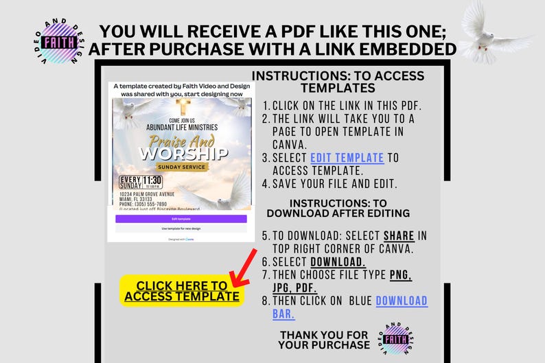 Praise and Worship Flyer Template: Church Event, Canva Design (digital Download) - Etsy