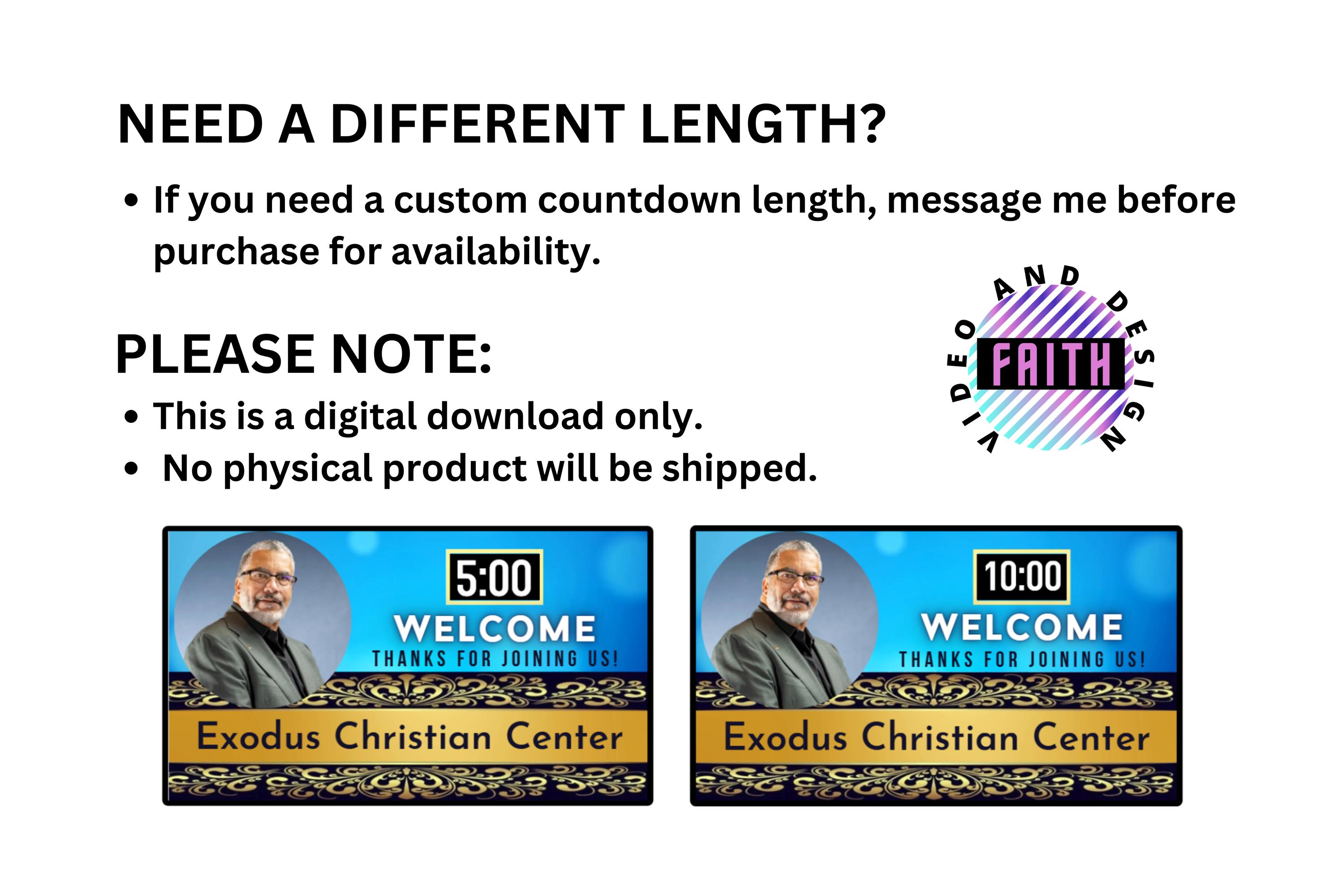 Editable Church Countdown Video Intros: Online Worship Media Timers ...