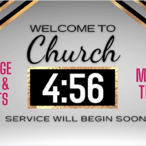 Customizable Church Countdown Timer: Livestream Worship Intro (digital ...
