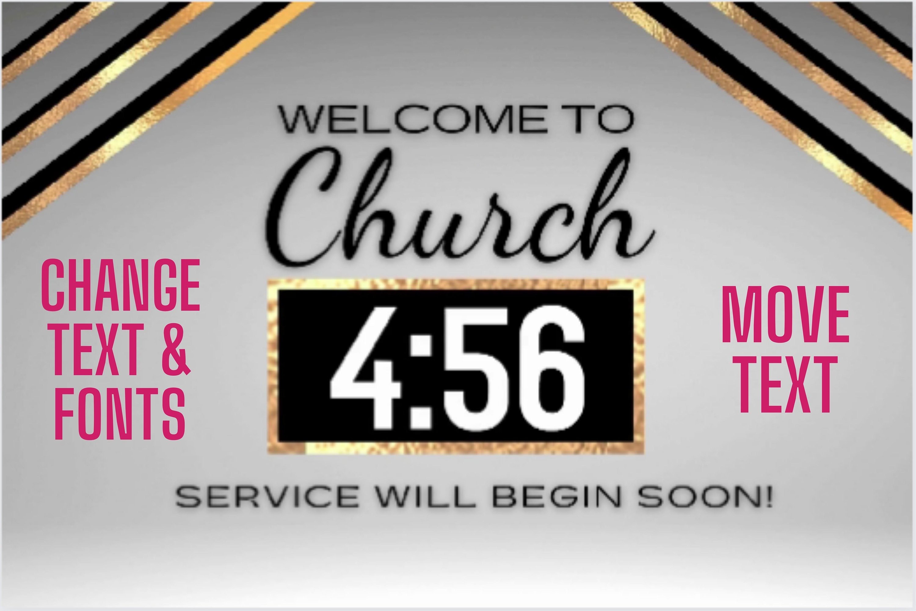 Customizable Countdown for Church, Online Timer for Livestreams ...