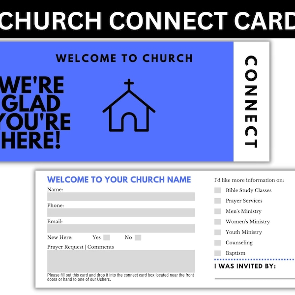 Editable Church Membership Record Book Template, Church Stationary ...