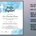 Editable Water Baptism Certificate for Baptism Ceremony With Sample ...