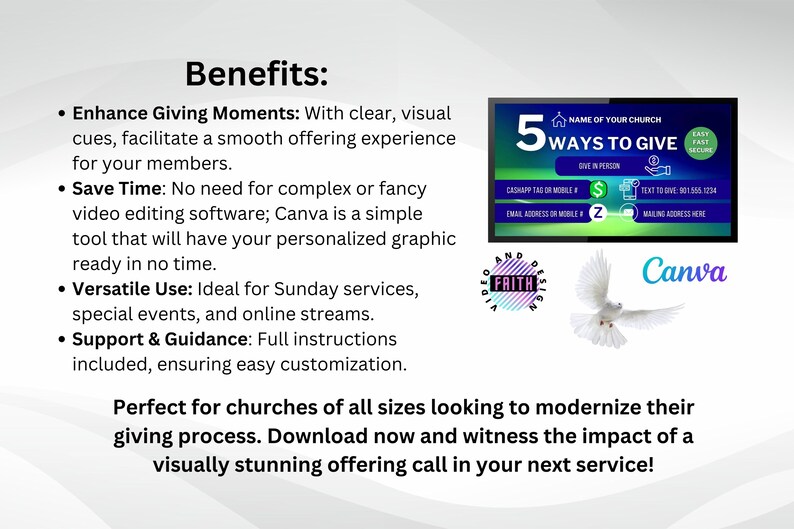 Church Offering Motion Graphic: 5 Ways to Give (digital Download) - Etsy