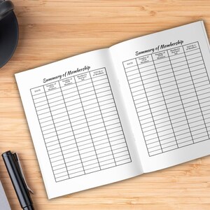 Editable Church Membership Record Book Template (canva Template) - Etsy