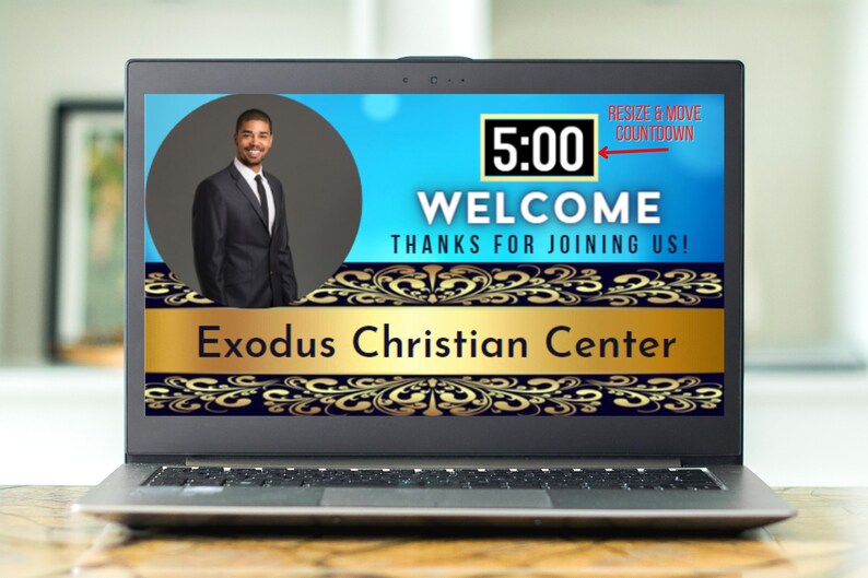 Editable Church Countdown Intro With Music, Facebook, Zoom, Youtube ...