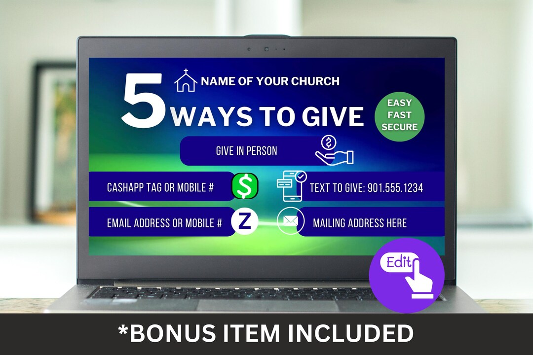 Church Offering Motion Graphic: 5 Ways to Give (digital Download) - Etsy