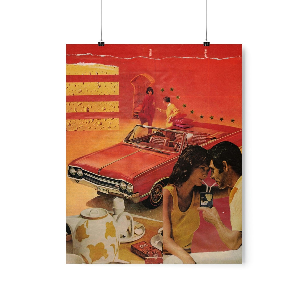 Red and Gold Poster - Etsy