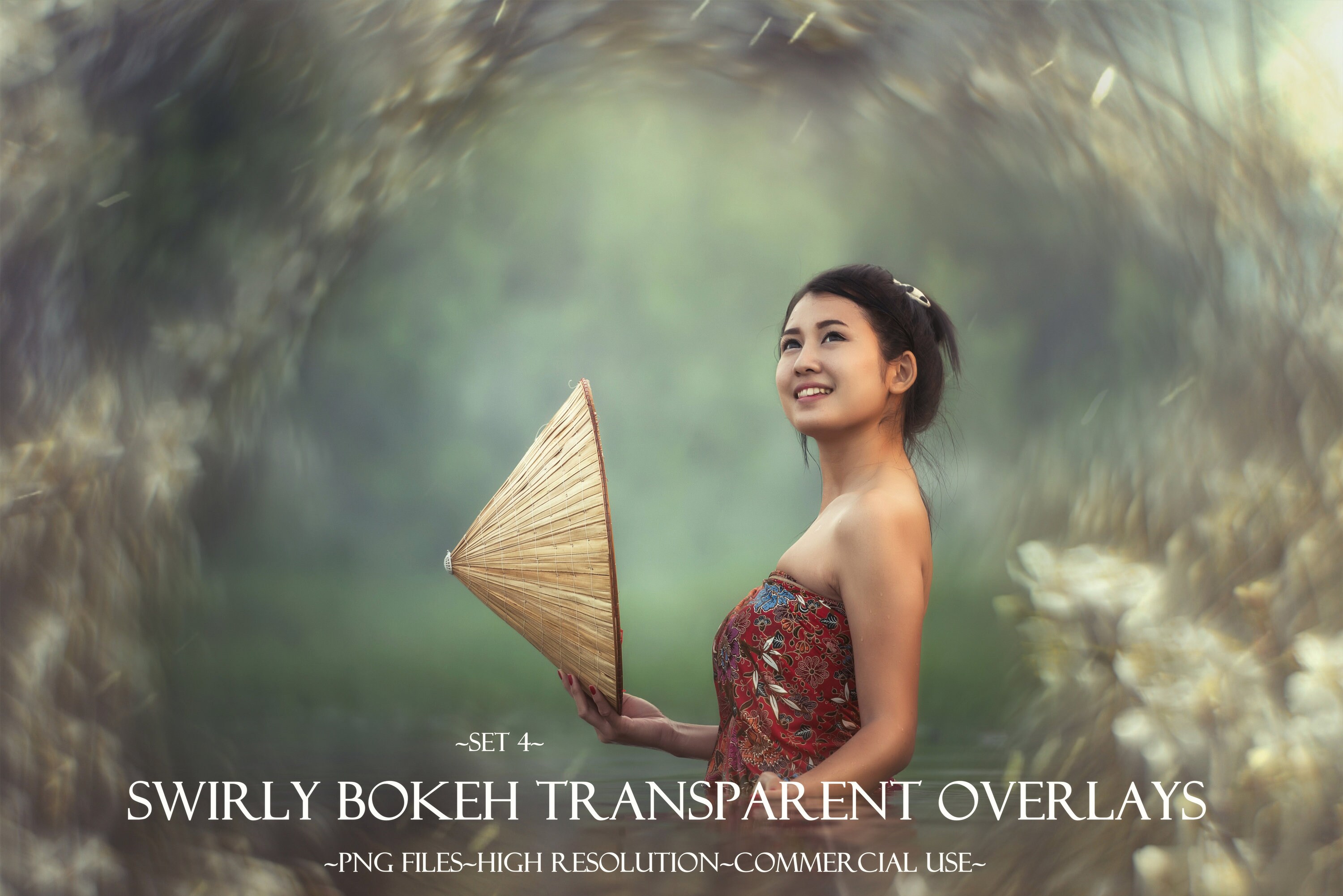 Swirly Bokeh Overlays Photoshop Overlays Blossom Flowers - Etsy