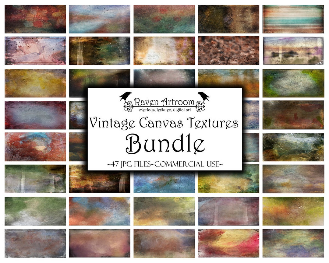 47 Vintage Canvas Textures Bundle, Photoshop Textures, Photoshop ...
