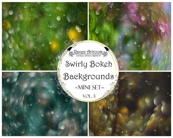 Swirly Bokeh Overlays Bokeh Background Nature Bokeh - Etsy