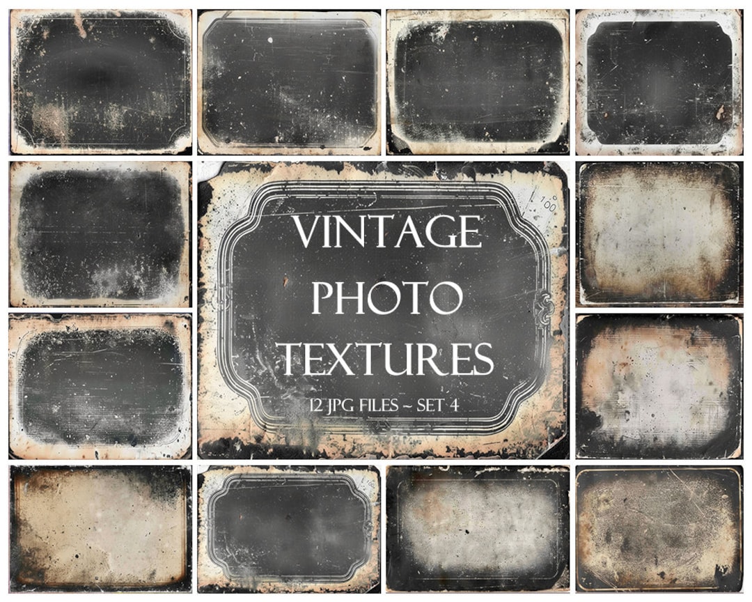 Vintage Photo Textures, Portrait Overlays, Wet Plate Collodion Textures ...