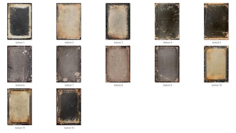 Vintage Photo Textures, Portrait Overlays, Wet Plate Collodion Textures ...