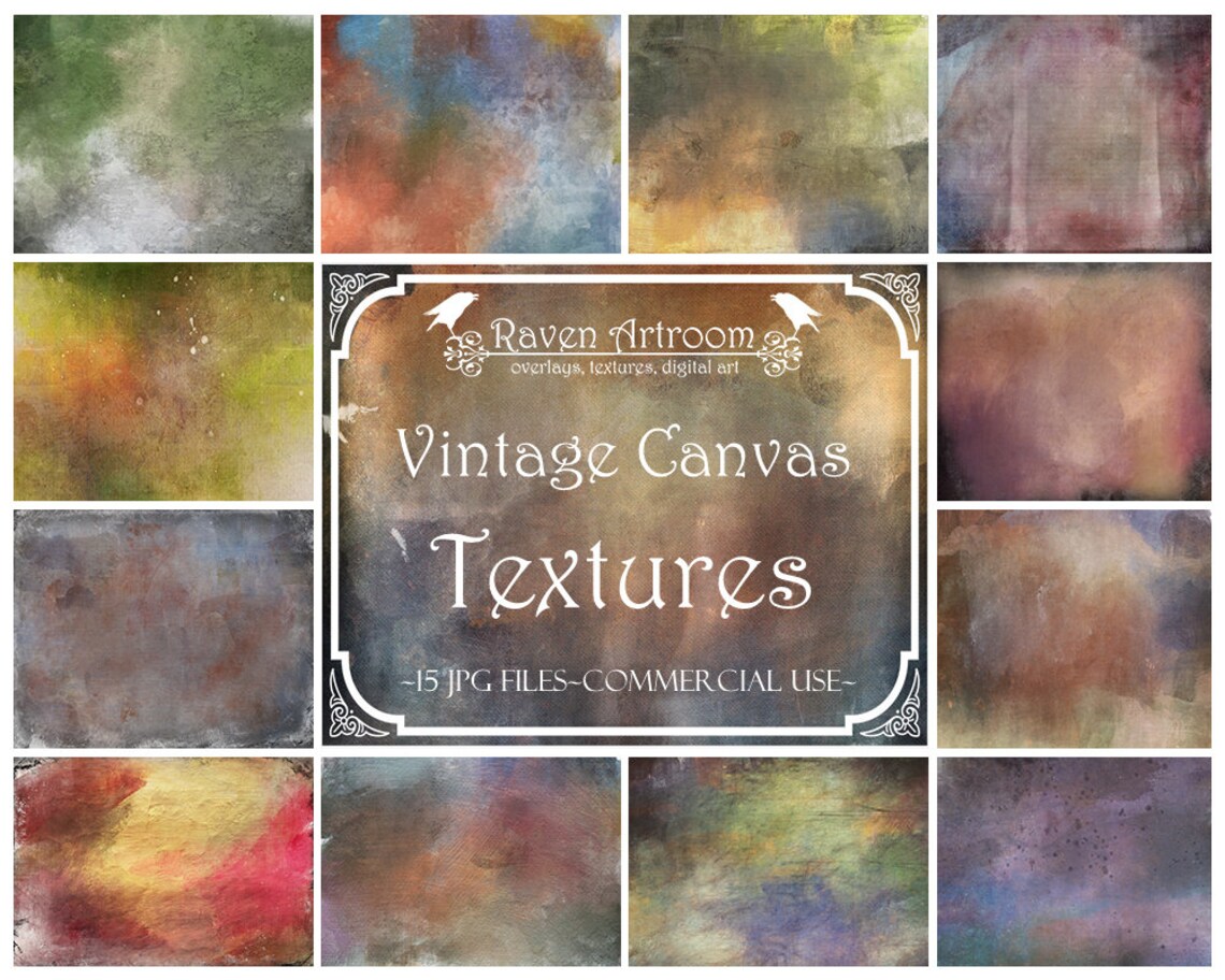 15 Vintage Canvas Textures Photoshop Textures Photoshop - Etsy