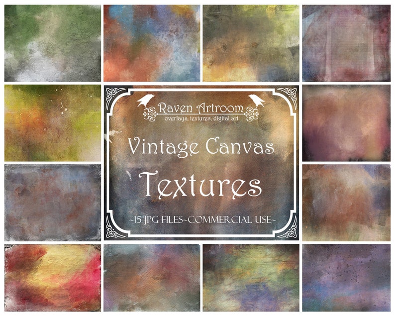 15 Vintage Canvas Textures Photoshop Textures Photoshop - Etsy
