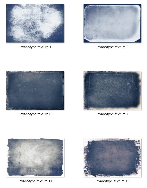 Cyanotype Textures Photoshop Textures Photoshop Overlays - Etsy