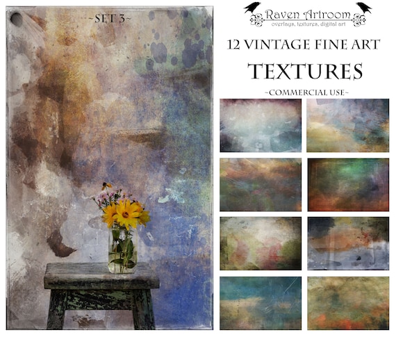 Photoshop Overlays Fine Art Textures Vintage Textures - Etsy