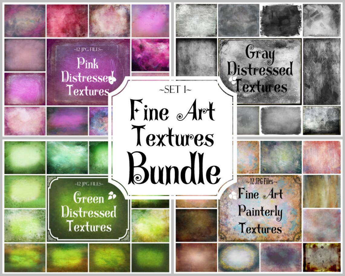 46 Fine Art Textures Photoshop Bundle Vintage Textures | Etsy