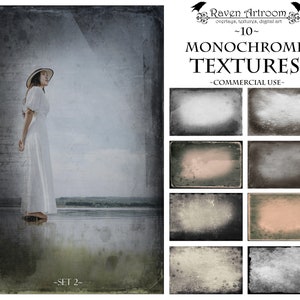 40 Monochrome Textures BUNDLE, Overlays, Textures, Grunge Textures ...